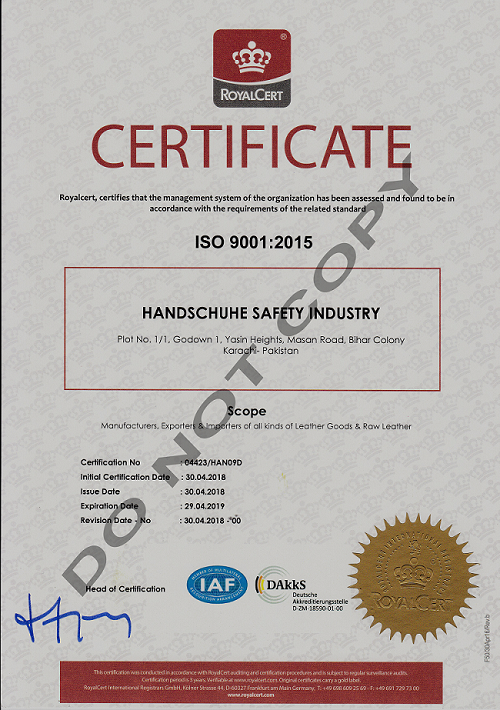 Handschuhe Safety Industry